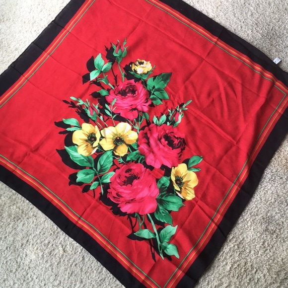 Accessories | Scarf Or Handkerchief With Floral Pattern | Poshmark